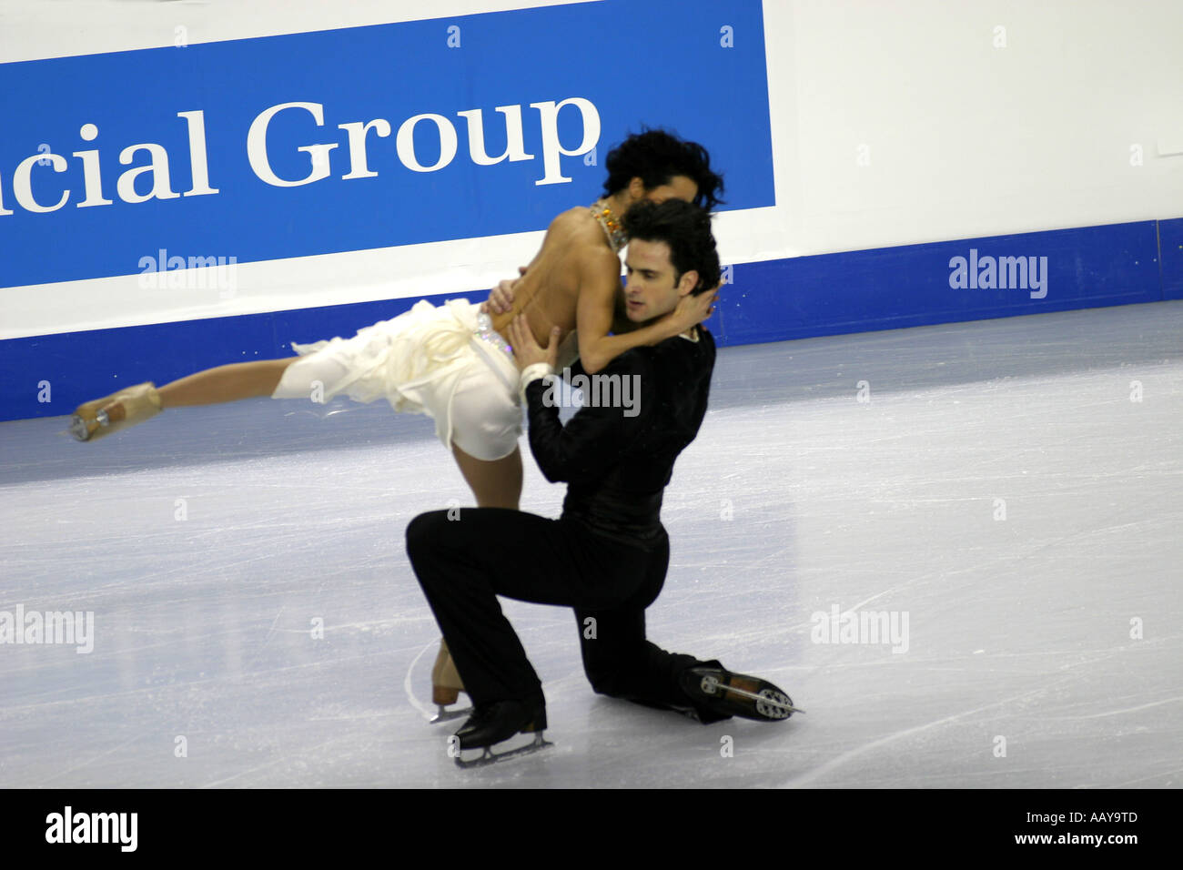 Figure skating pairs dancing Stock Photo - Alamy