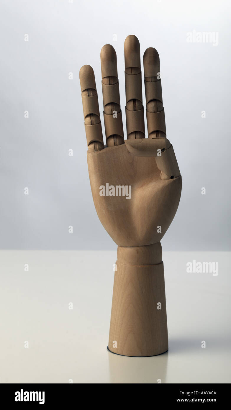 Articulated wooden hand hi-res stock photography and images - Alamy