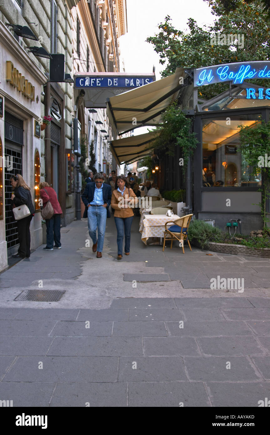 Cafe de paris rome hi-res stock photography and images - Alamy