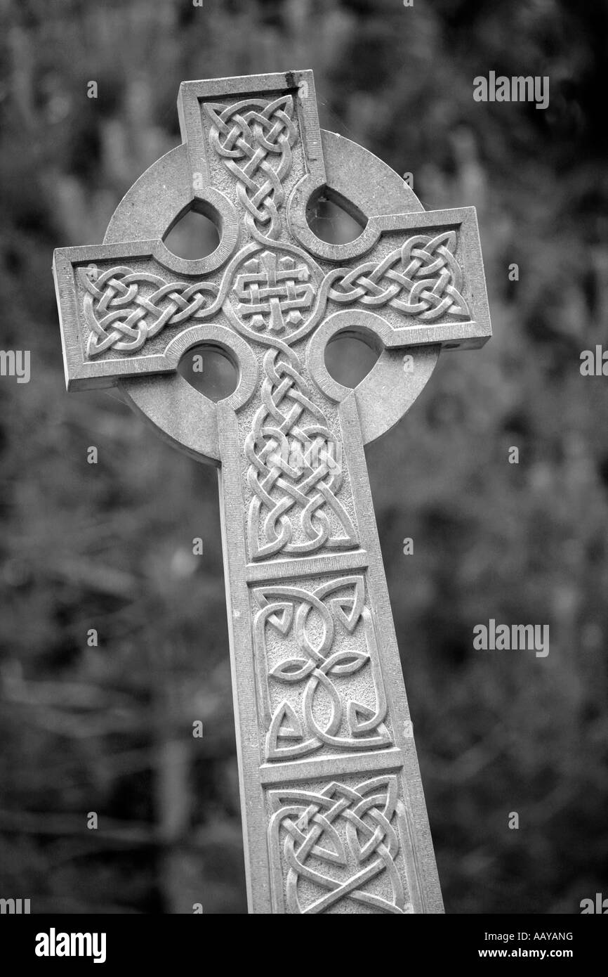 celtic cross celt welsh wales decorative decoration Stock Photo - Alamy