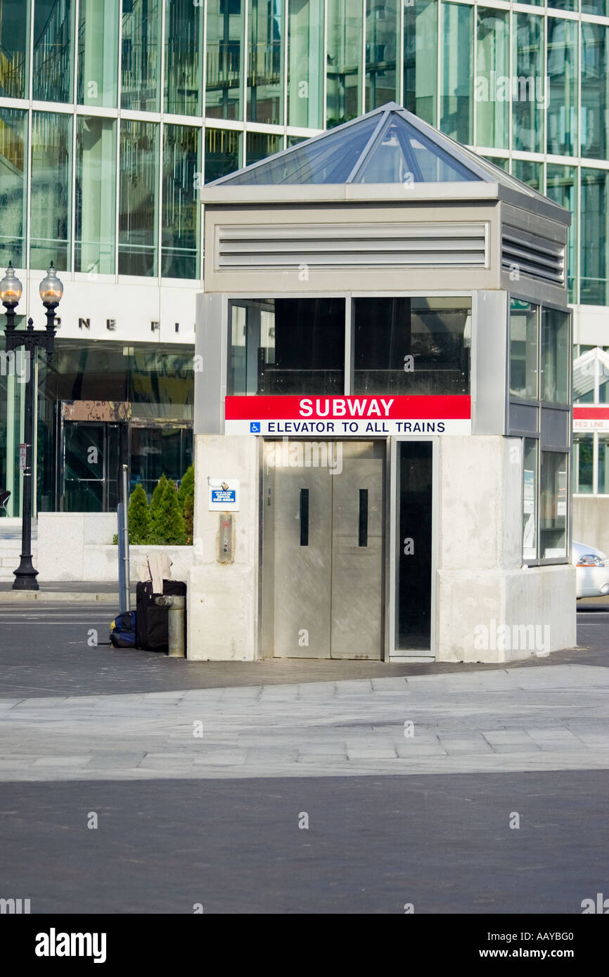 Boston subway elevator hi-res stock photography and images - Alamy