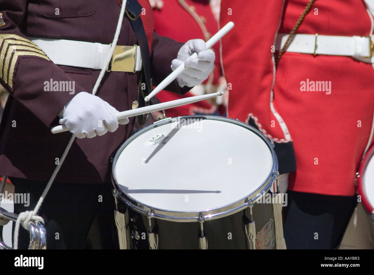 drummer playing snare drum Stock Photo - Alamy