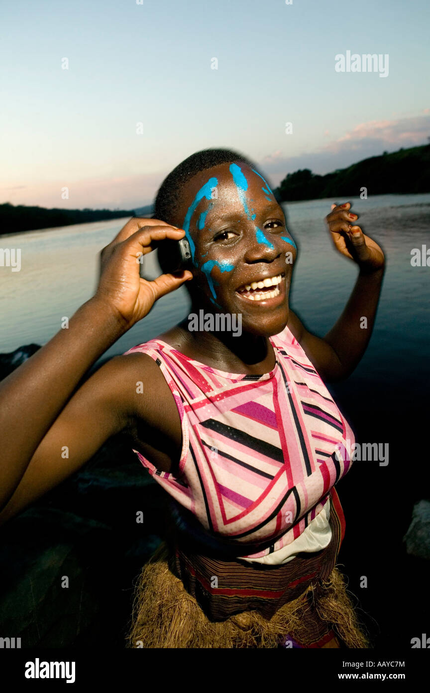 Ugandan face paint hi-res stock photography and images - Alamy