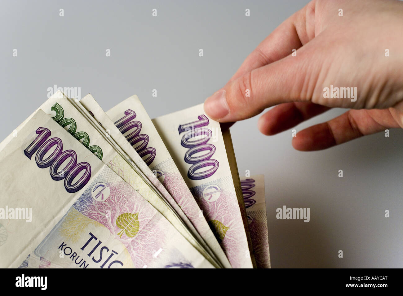 Czech paper money hi-res stock photography and images - Alamy