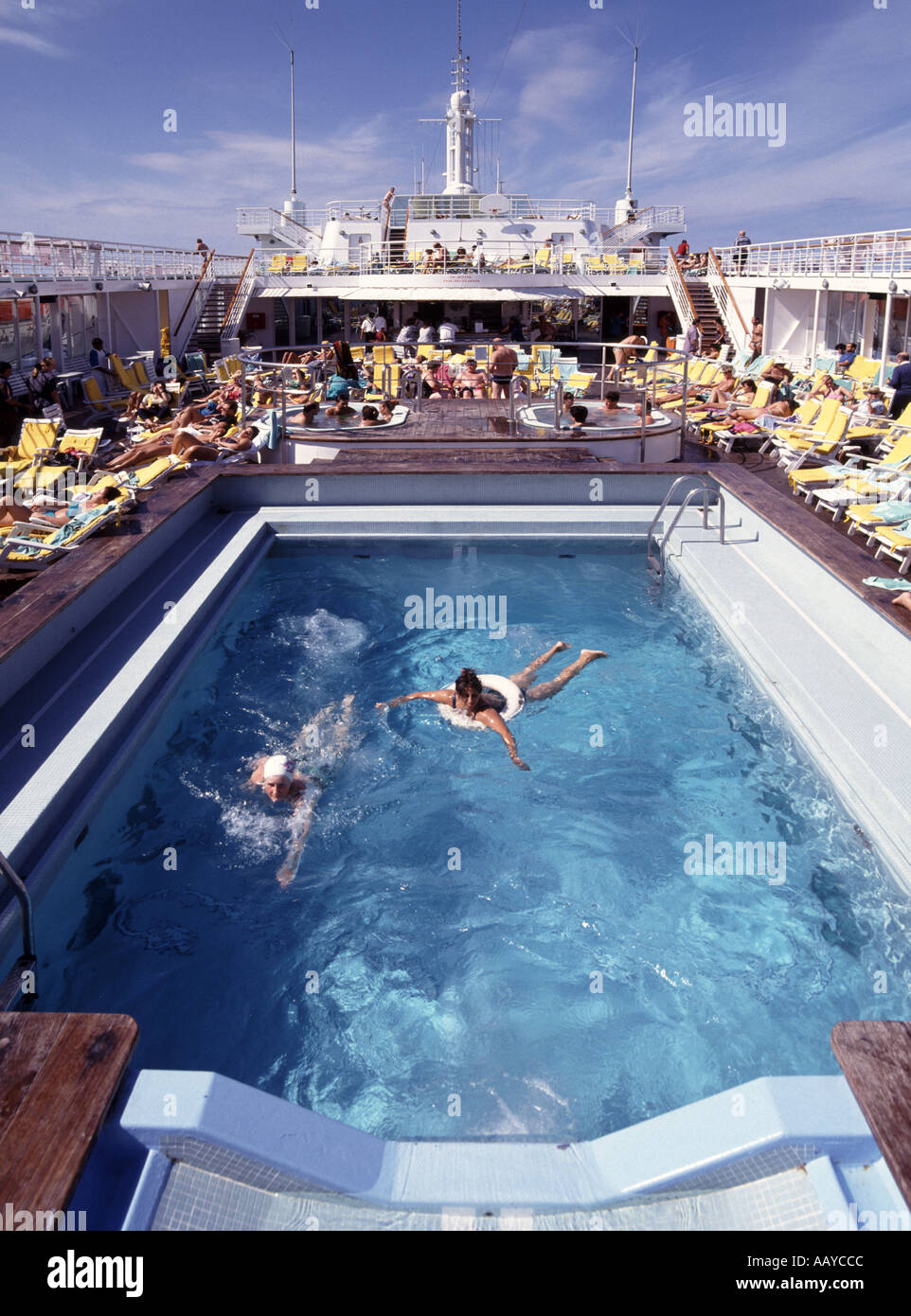 Man Sunbathing On Deck Cruise High Resolution Stock Photography and ...