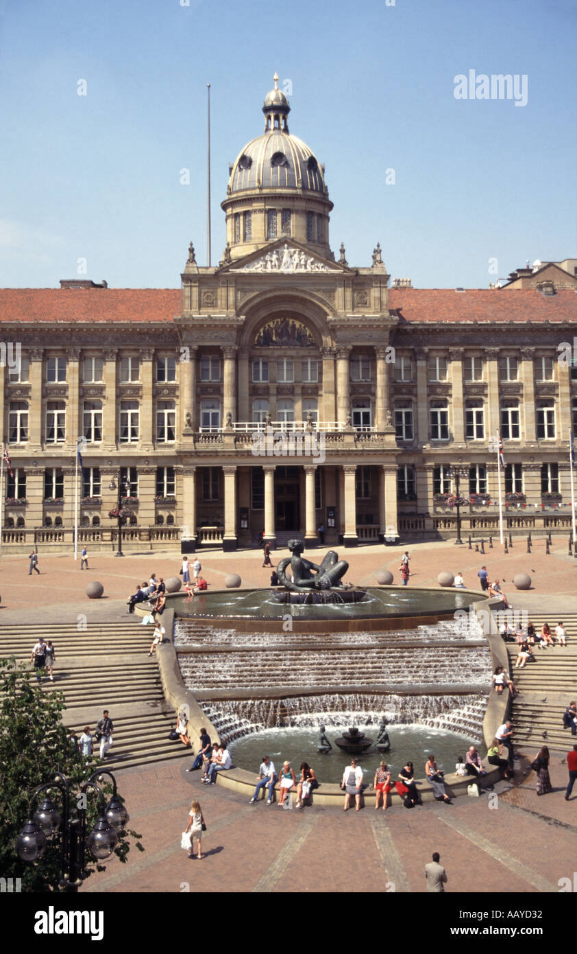 Birmingham Victoria Square The Council House with water cascade Stock ...