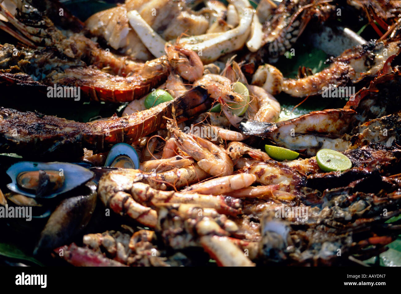 Seafood in Captain Cook Restaurant Bavaro Punta Cana Dominican Republic ...