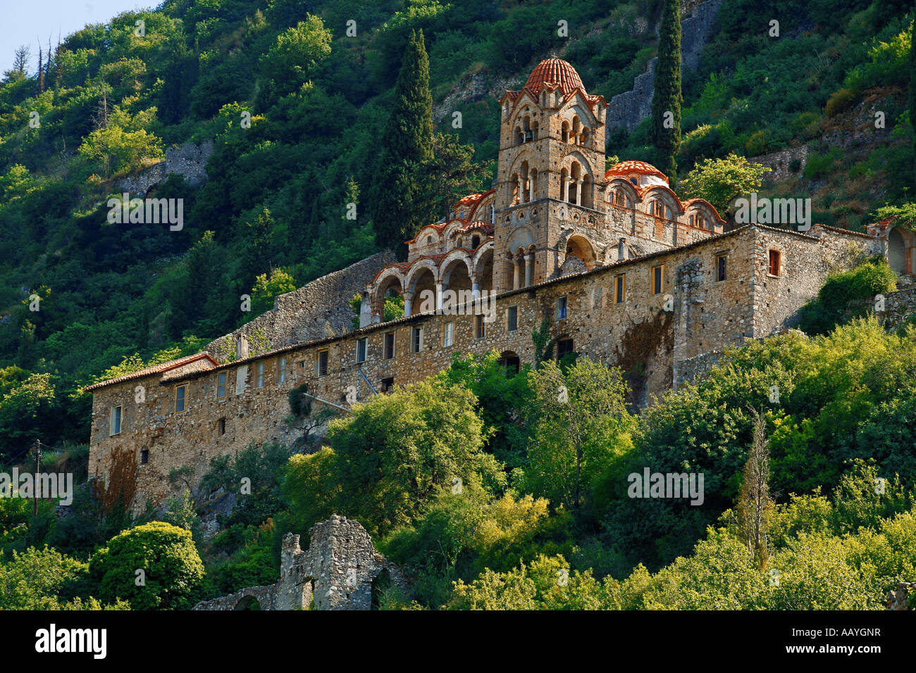 Pantanassa monastery at Mystra Greece Stock Photo, Royalty Free Image ...