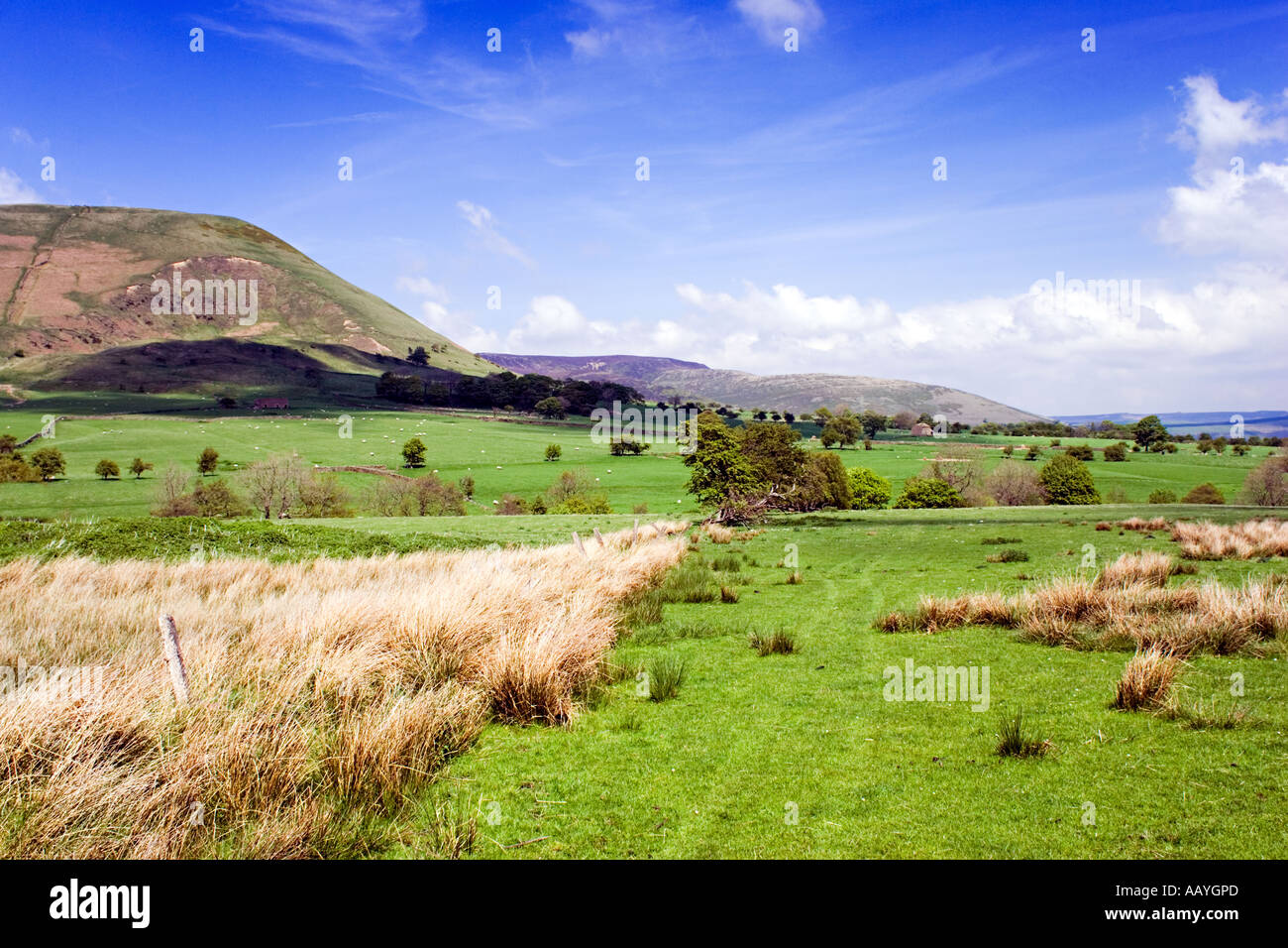 Edale In "The Vale Of Edale" And Looking Down 'The Hope Valley' Edale In Spring, "The Peak ...