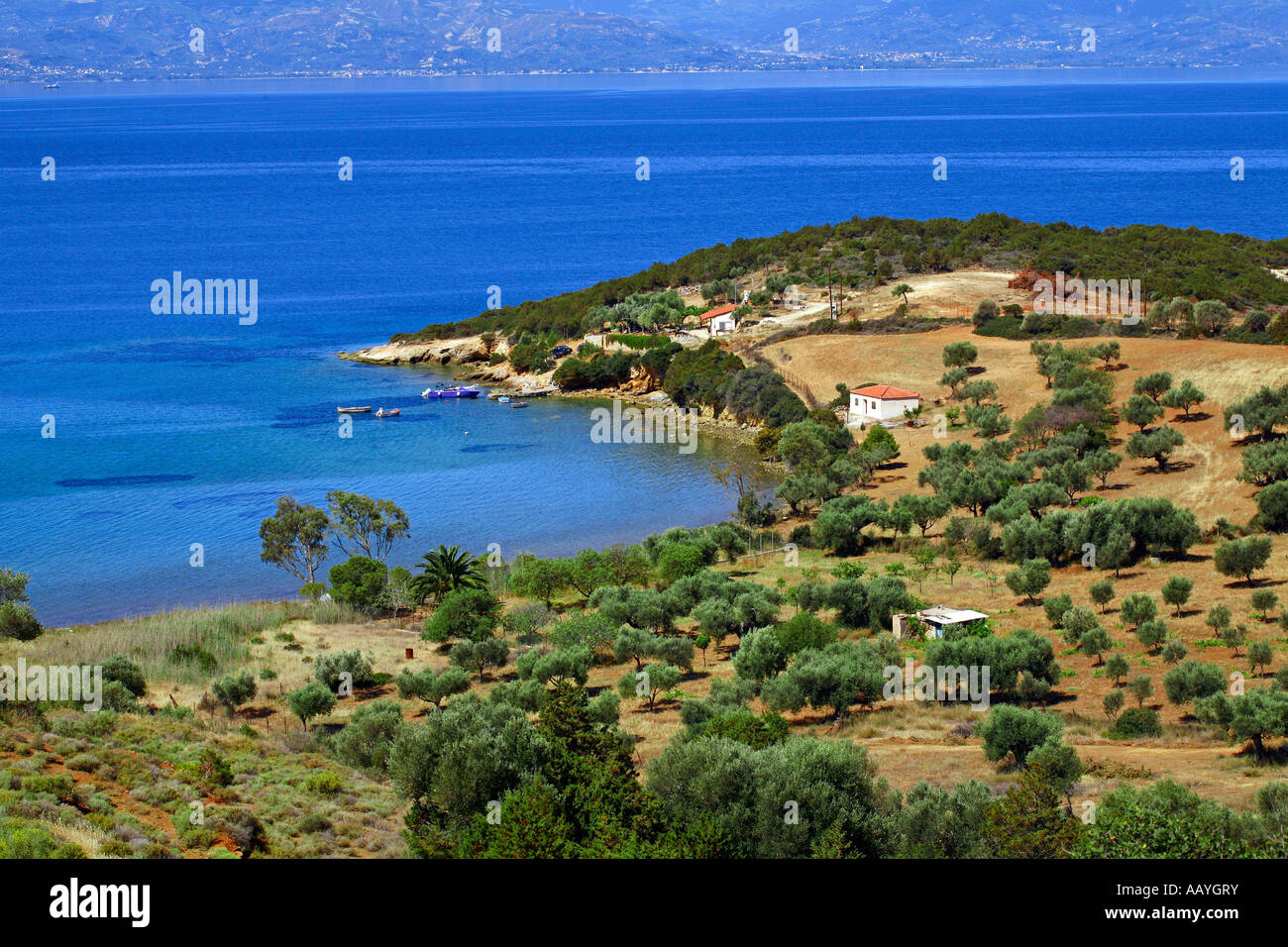 gulf of Corinthia Greece Stock Photo - Alamy