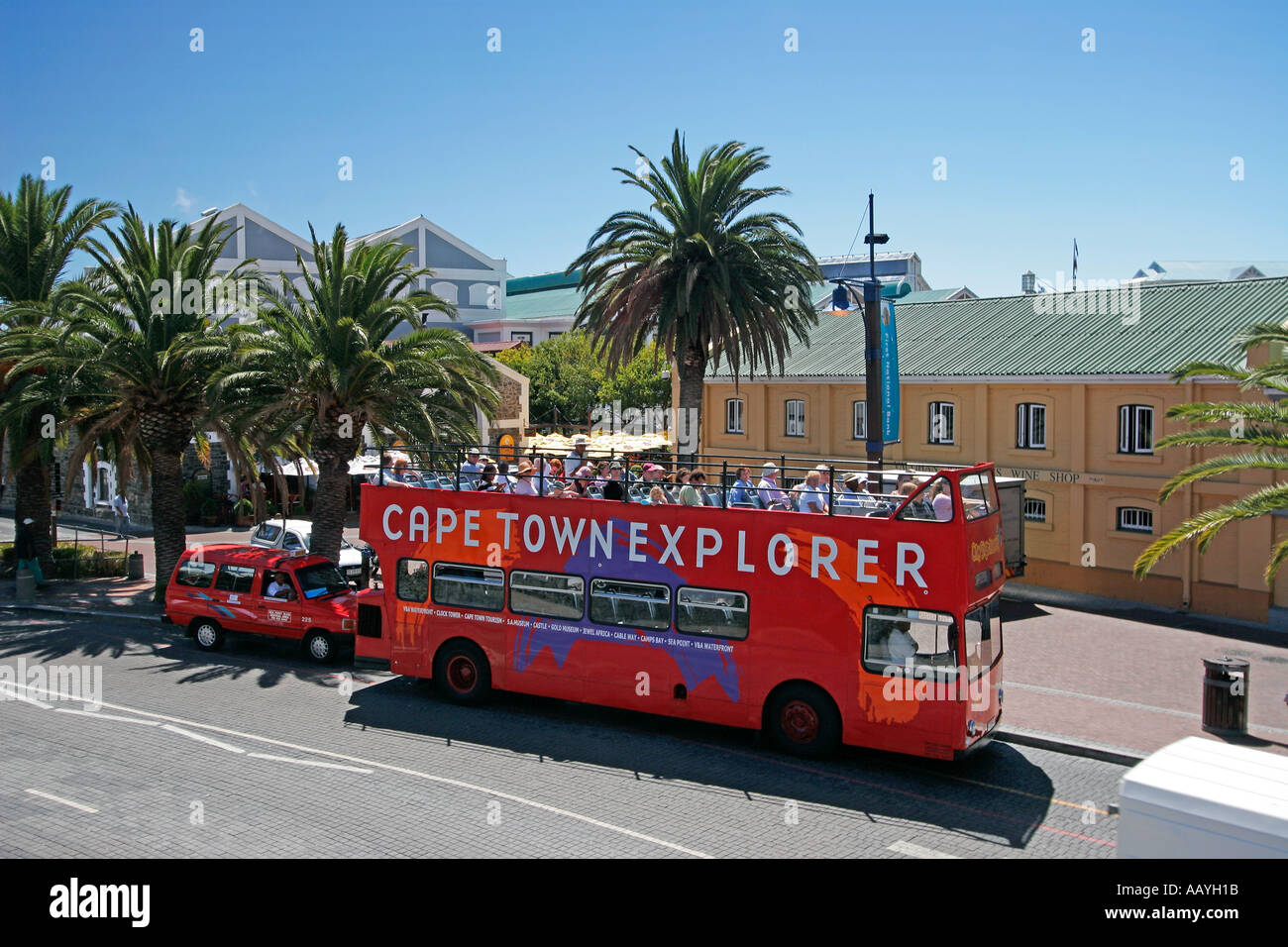south africa cape town waterfront tourist sightseeing bus Stock Photo ...