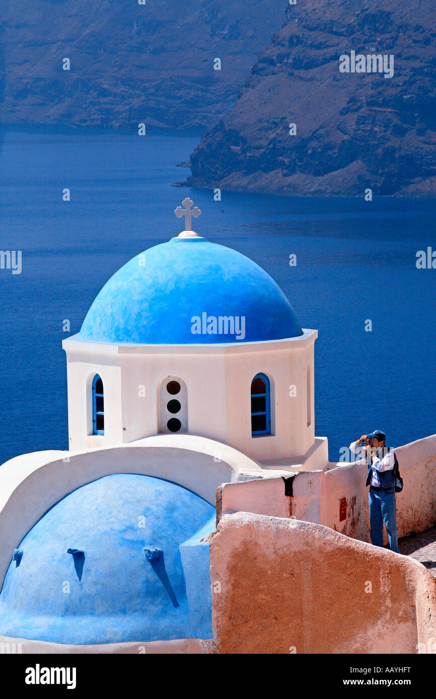 Santorini Cyclades islands Stock Photo - Alamy