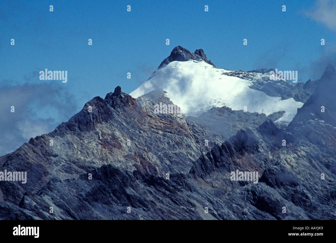Snow topped mountain, The Andes Venezuela Stock Photo - Alamy
