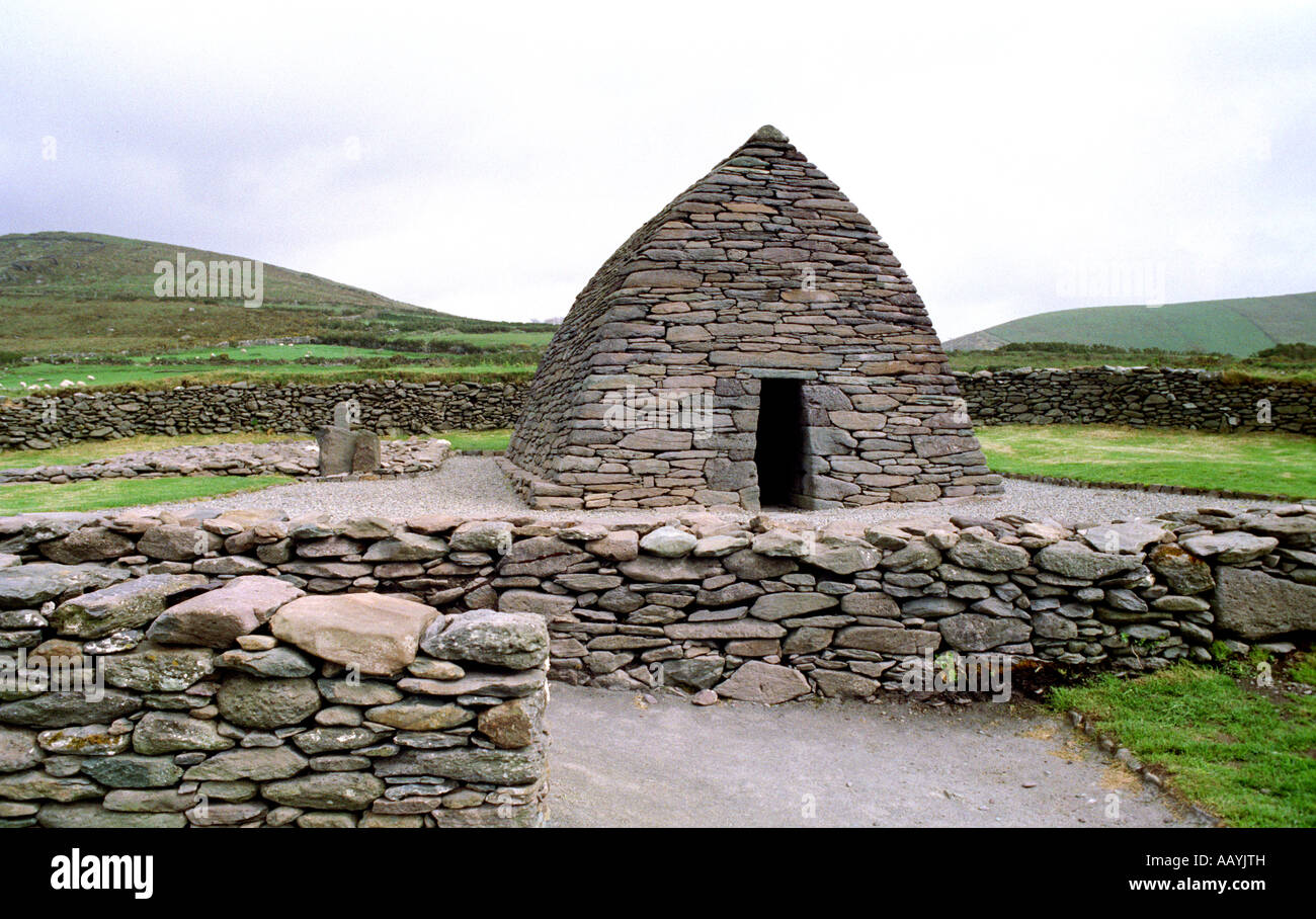 Gallarus Oratory, Dingle, Ireland. 1300 year old church built of dry ...