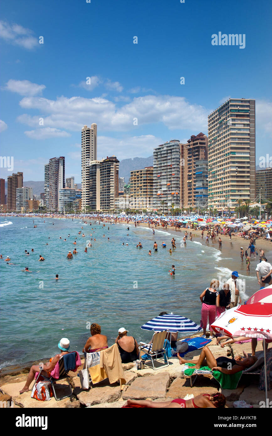 Beach Swim Spain Benidorm High Resolution Stock Photography and Images ...