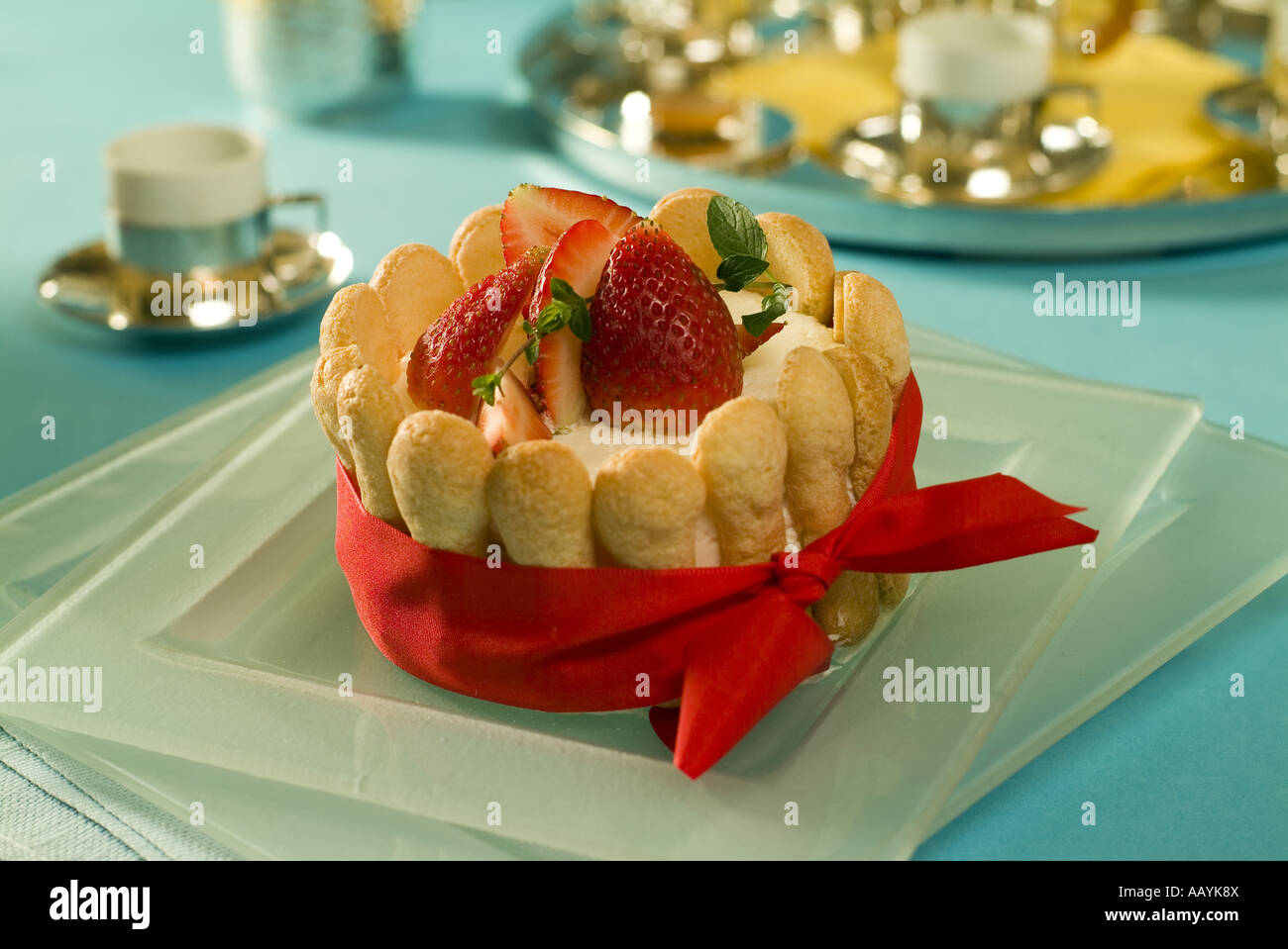 Sharlotte Sponge Cake with Jelly Filling Stock Photo - Alamy