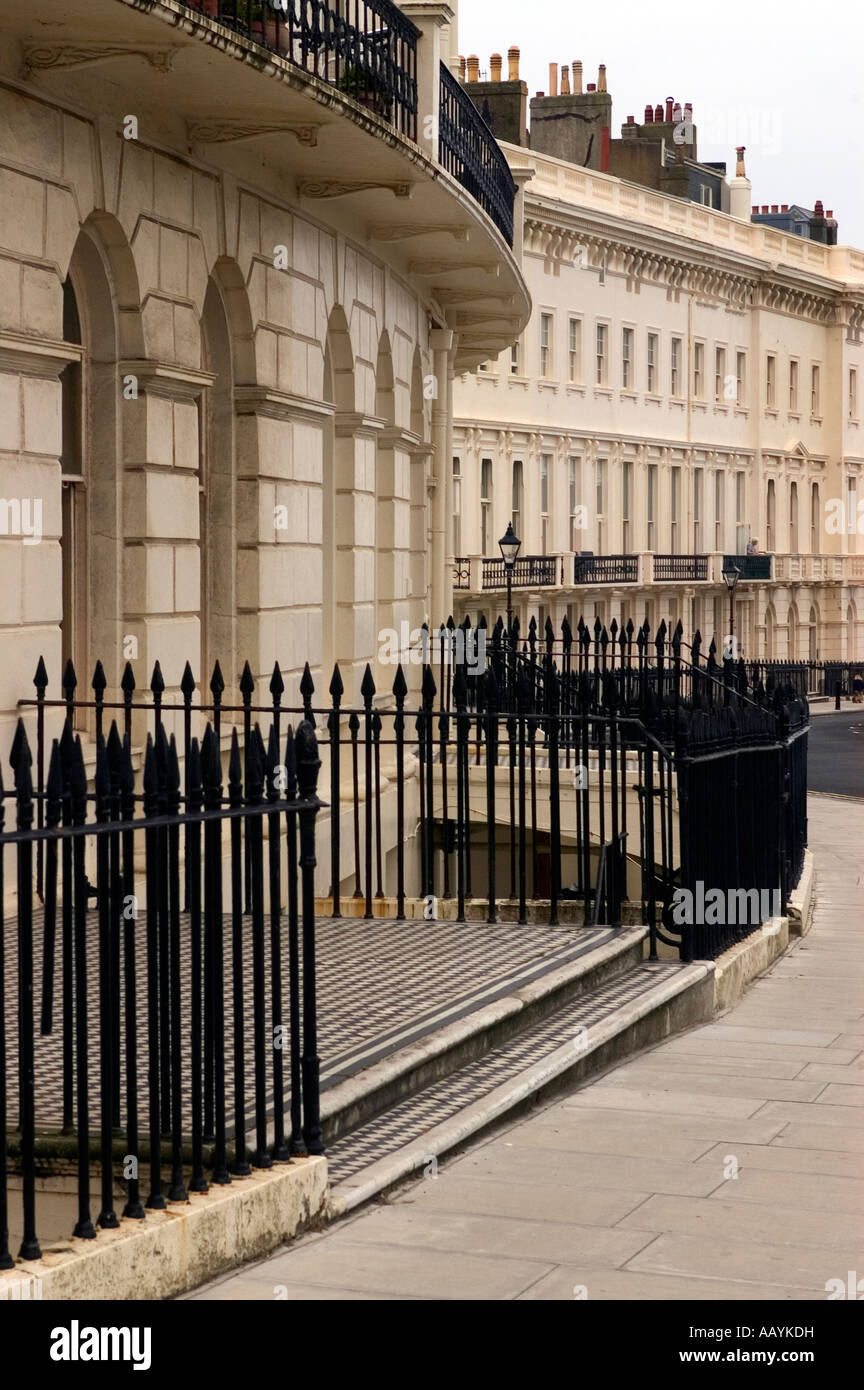 Street in Hove East Sussex with Regency style buildings Stock Photo - Alamy