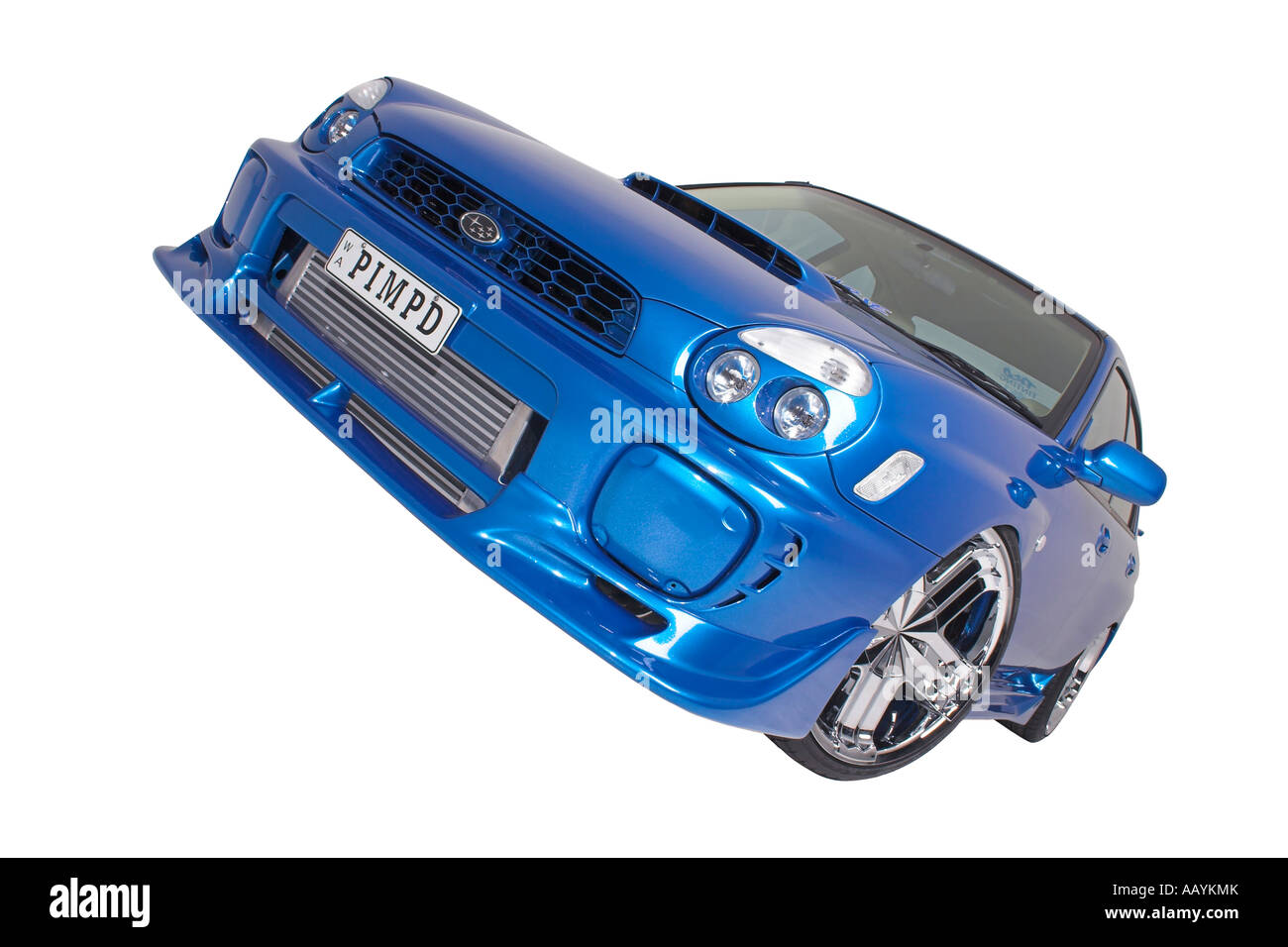 cut out of a modified and heavily customised Subaru WRX Stock Photo - Alamy