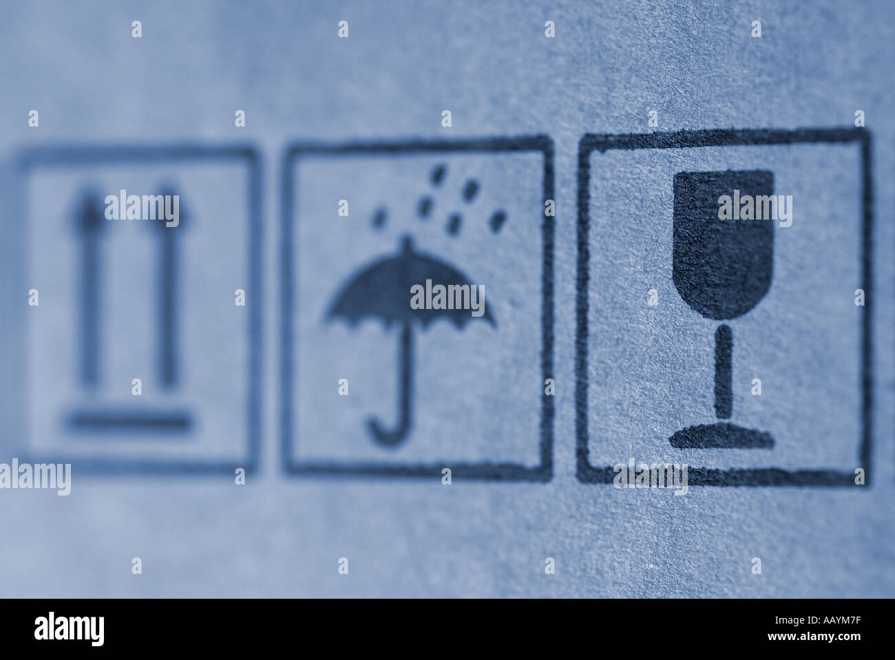 Handling instructions on cardboard box hi-res stock photography and ...