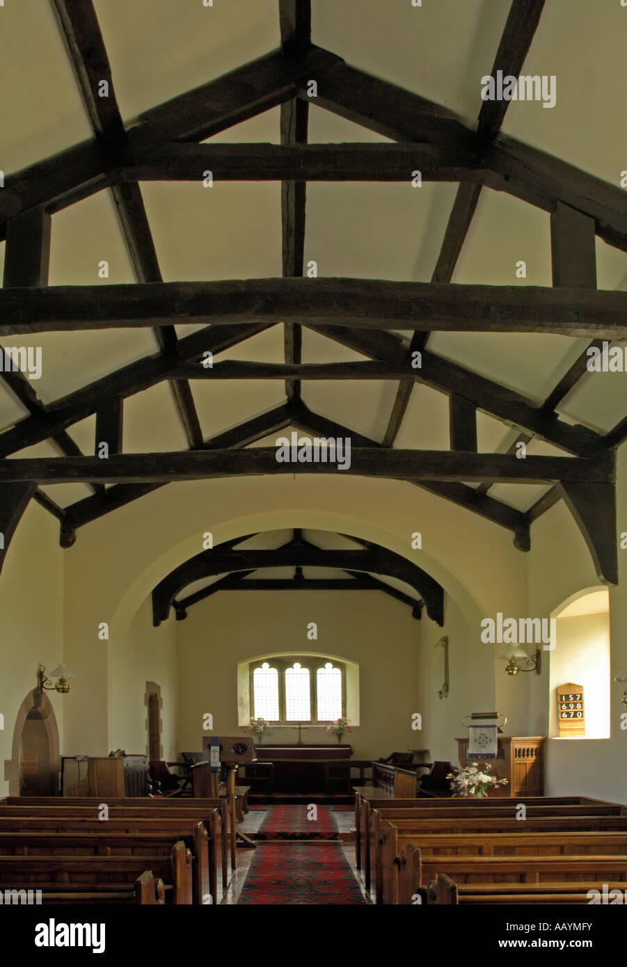 Interior , Church of Saint John the Baptist , Corney . Lake District ...