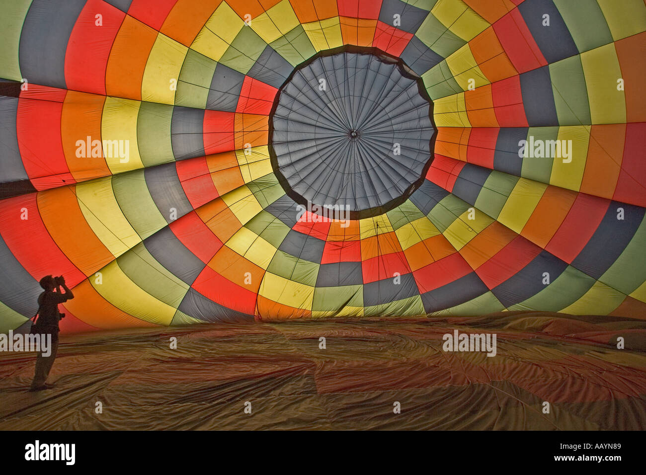 Inside air balloon Stock Photo - Alamy