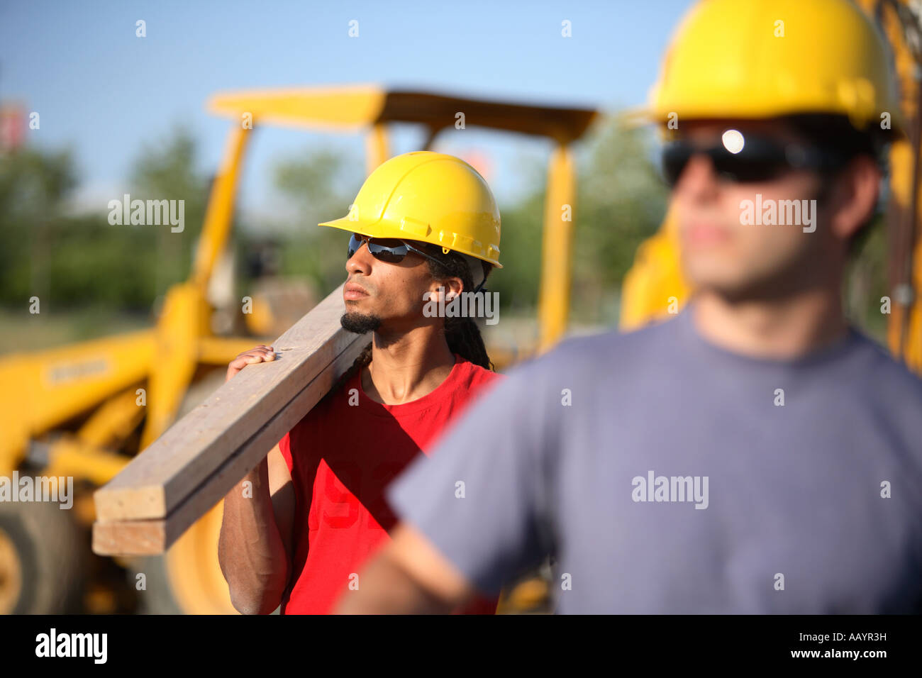 Construction workers portrait Stock Photo - Alamy