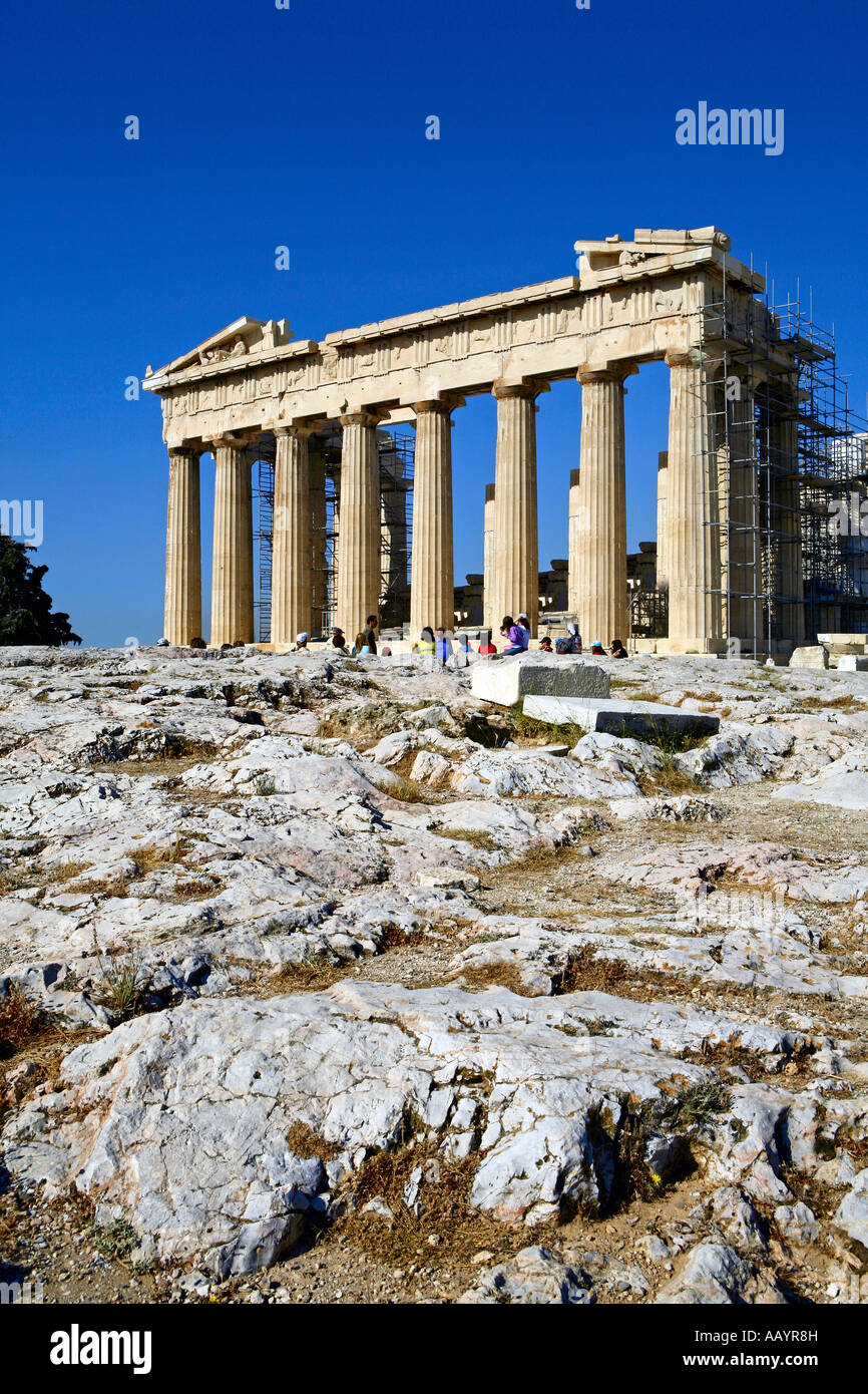 the Parthenon at the Acropolis Athens Stock Photo - Alamy