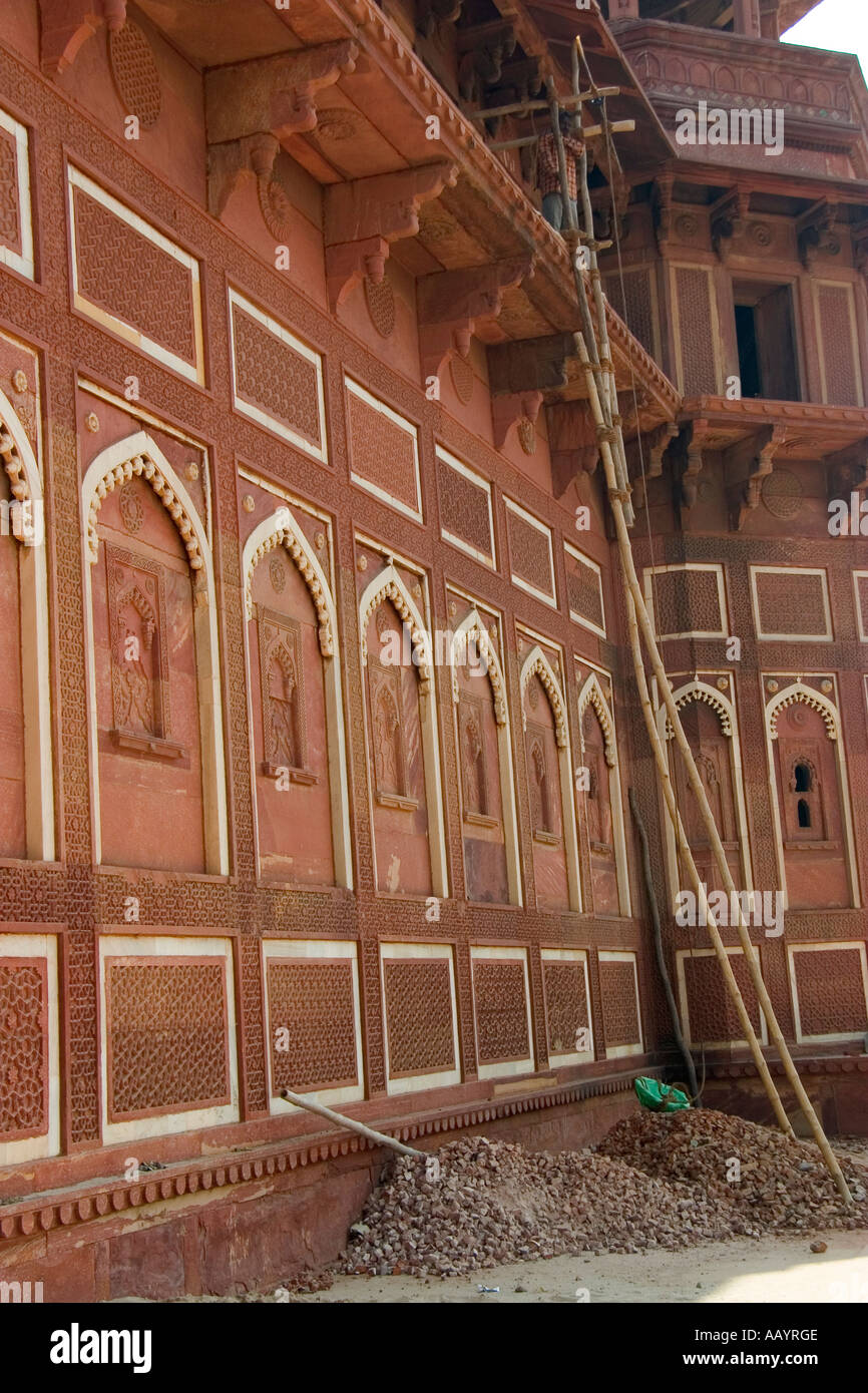 Red Fort Texture - Delhi and Agra India Stock Photo - Alamy