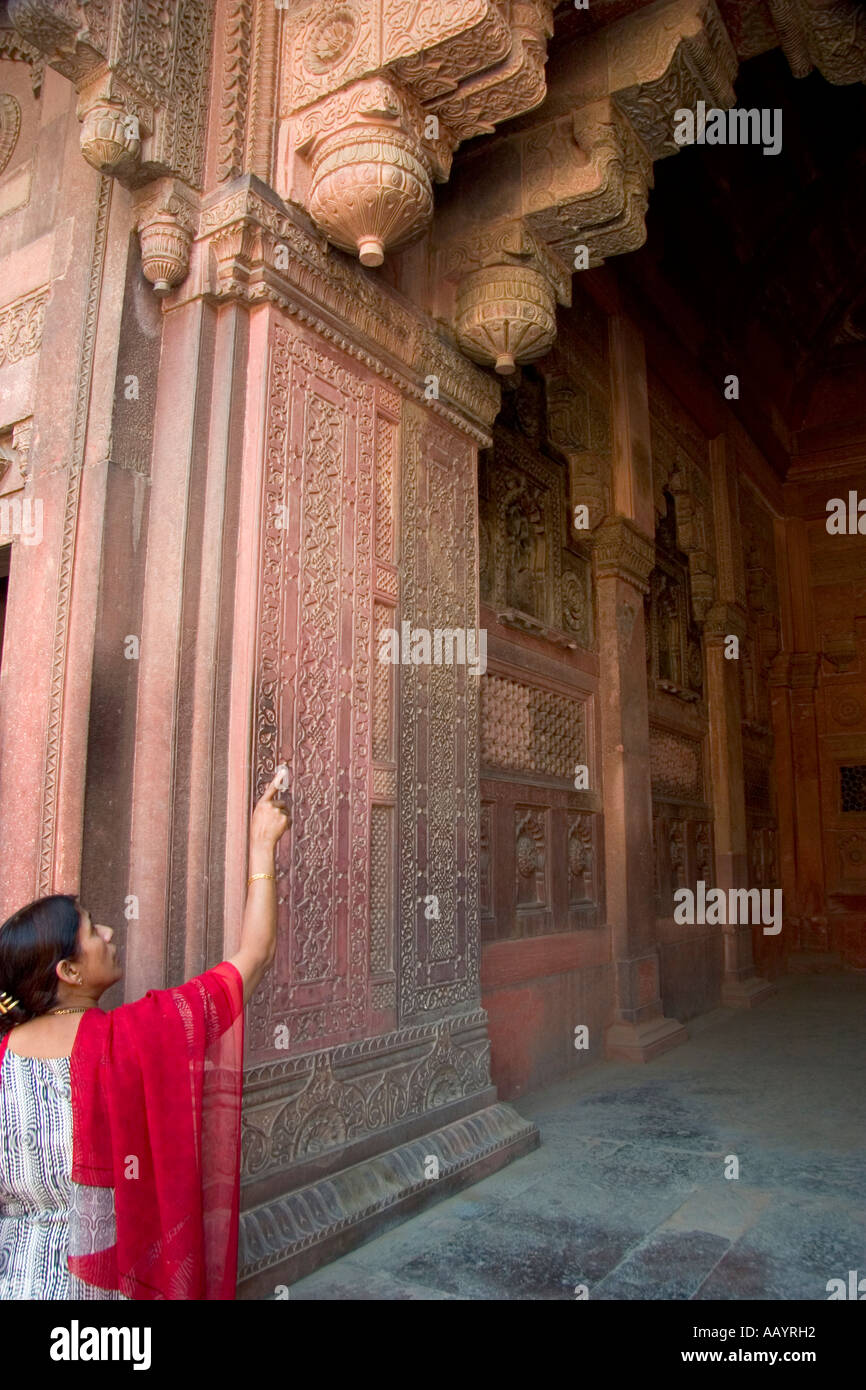Red Fort Texture - Delhi and Agra India Stock Photo - Alamy
