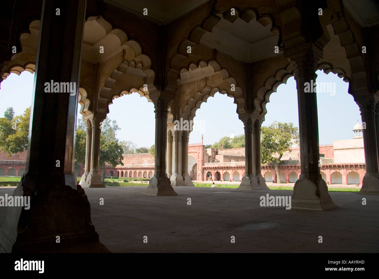 Red Fort Repeating Arches - Delhi and Agra - India Stock Photo - Alamy