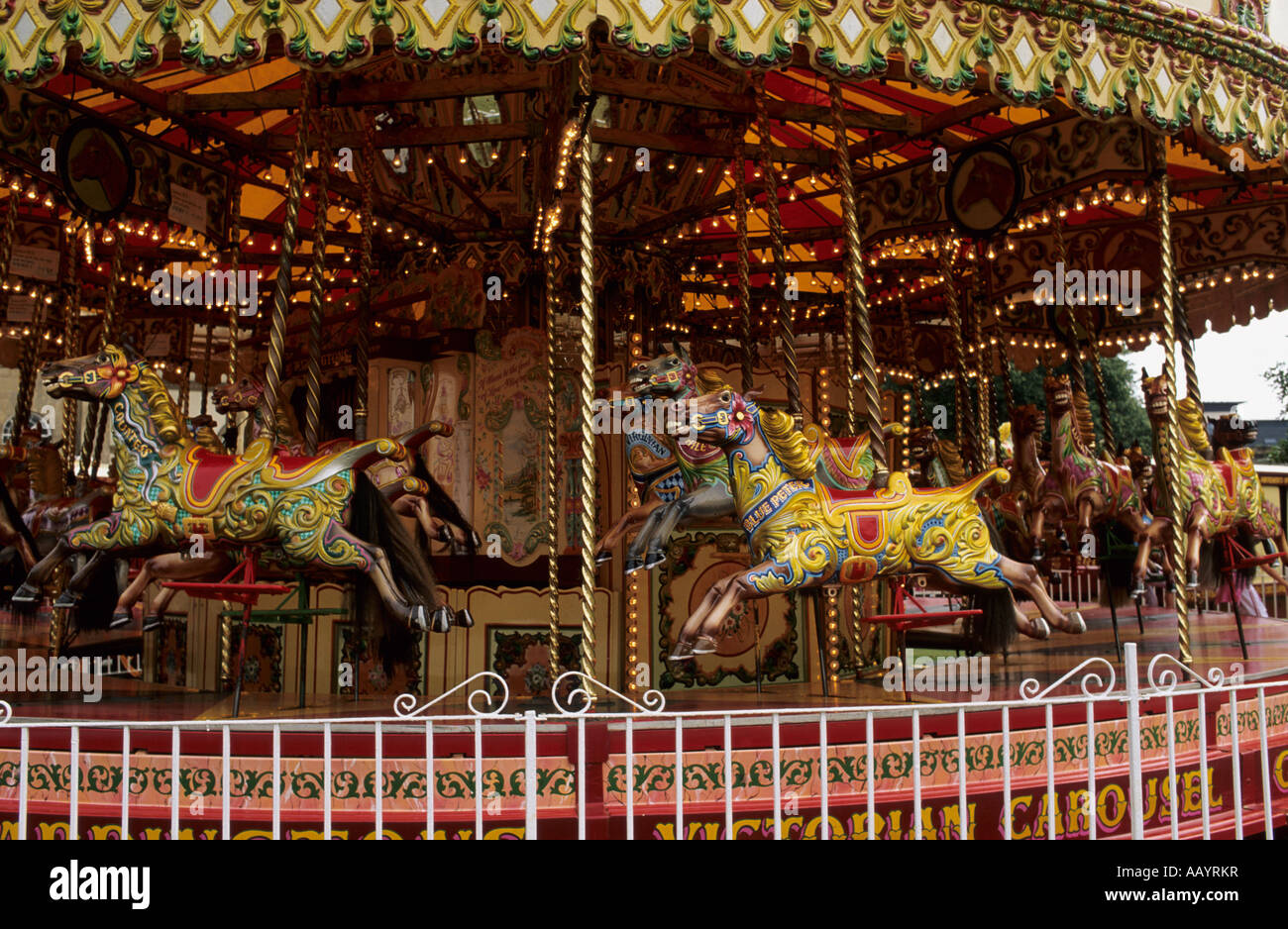 Vintage merry go round hi-res stock photography and images - Alamy