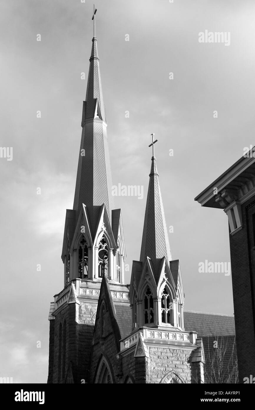 Vancouver Church Towers Stock Photo - Alamy