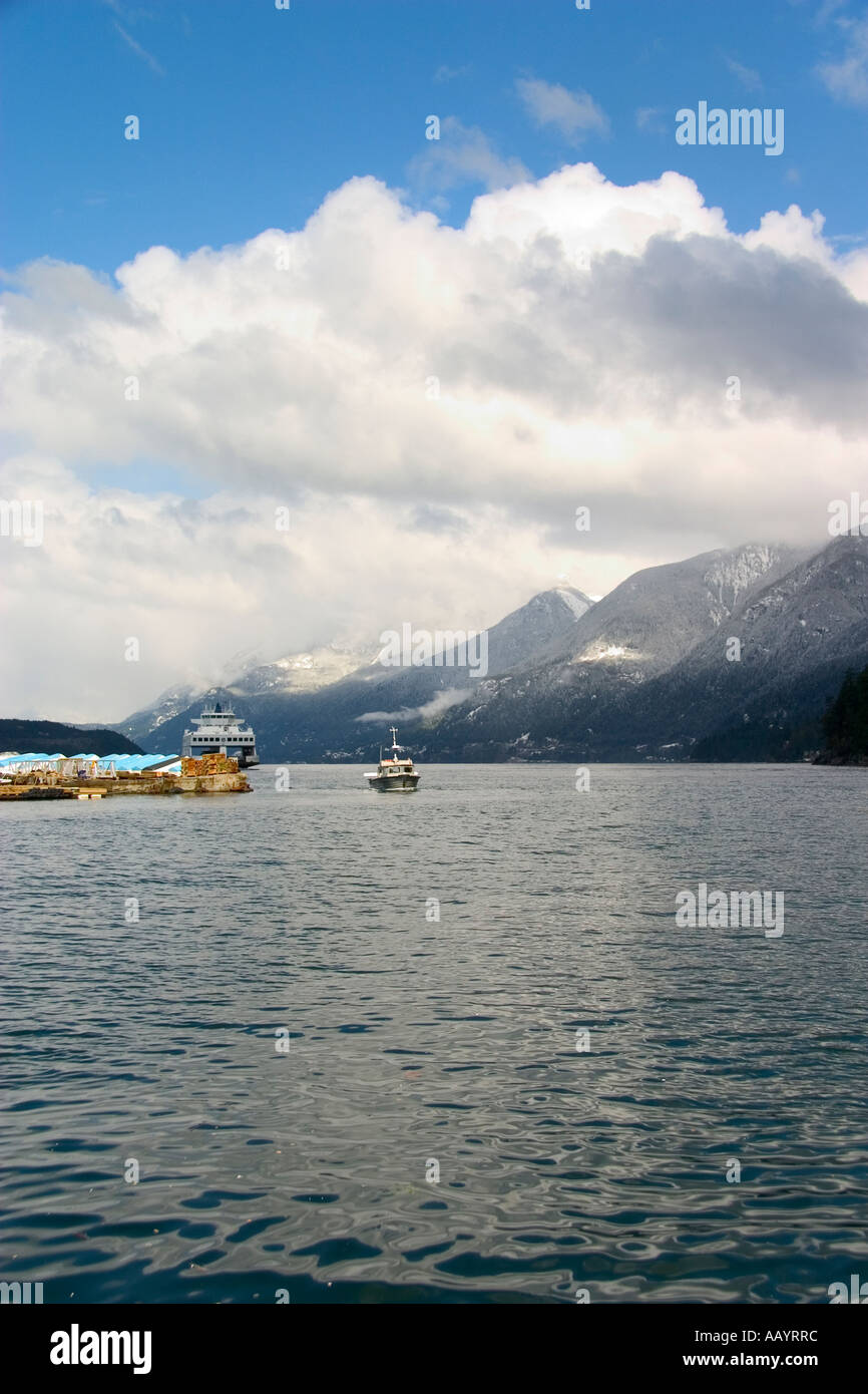 Howe Sound Marina - Winter Stock Photo - Alamy