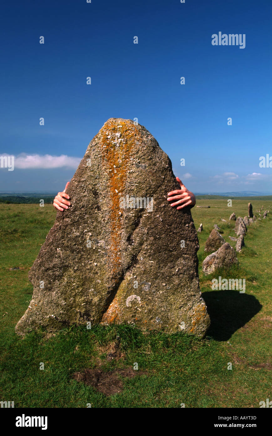 Ancient merrivale rows dartmoor rows hi-res stock photography and ...