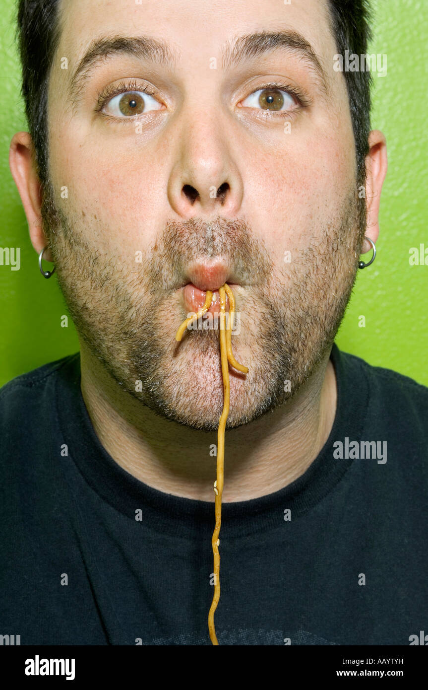 Bad manners eating hi-res stock photography and images - Alamy