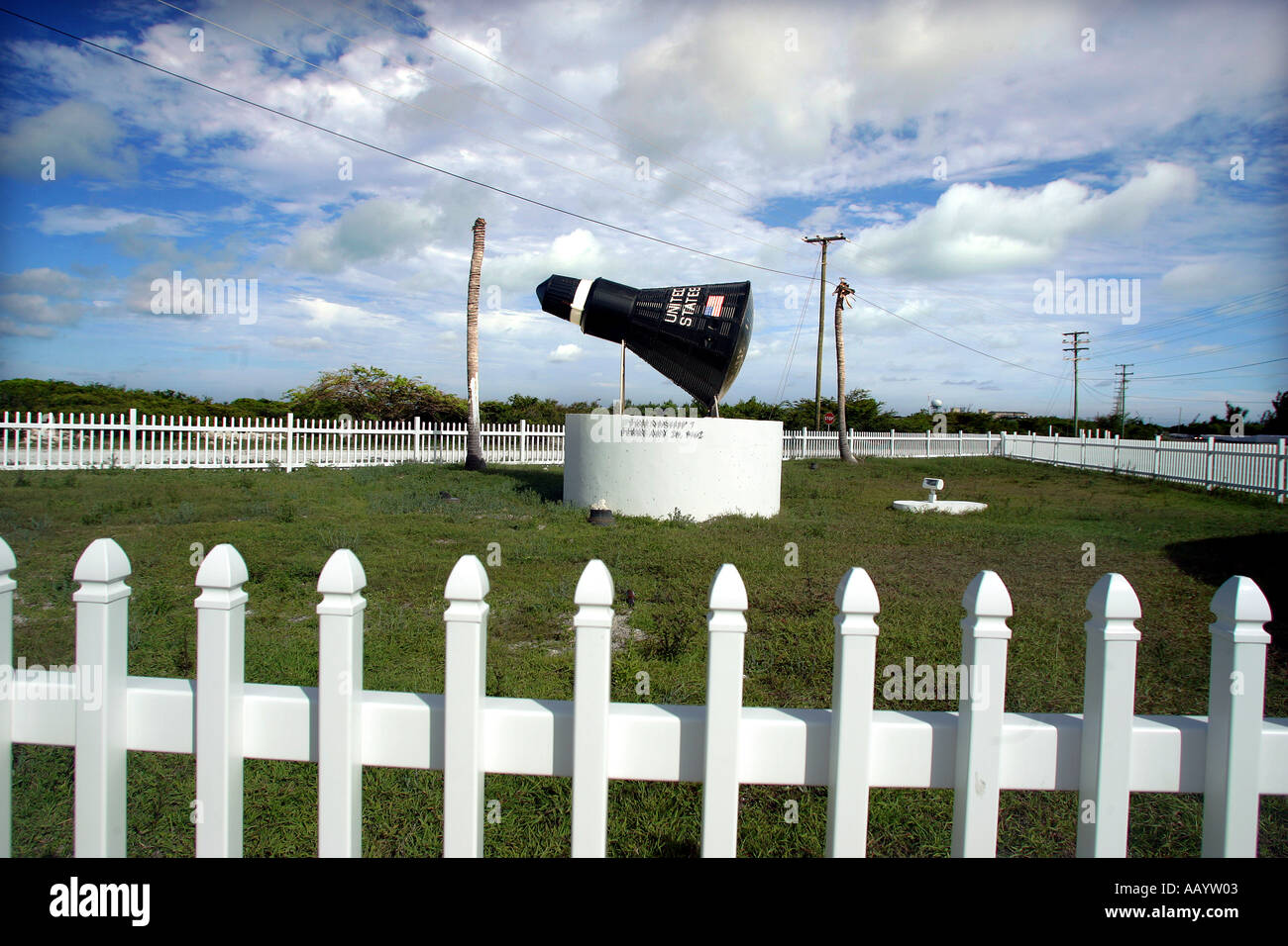 Replica of the space capsule used by astronaut John Glenn on display at ...
