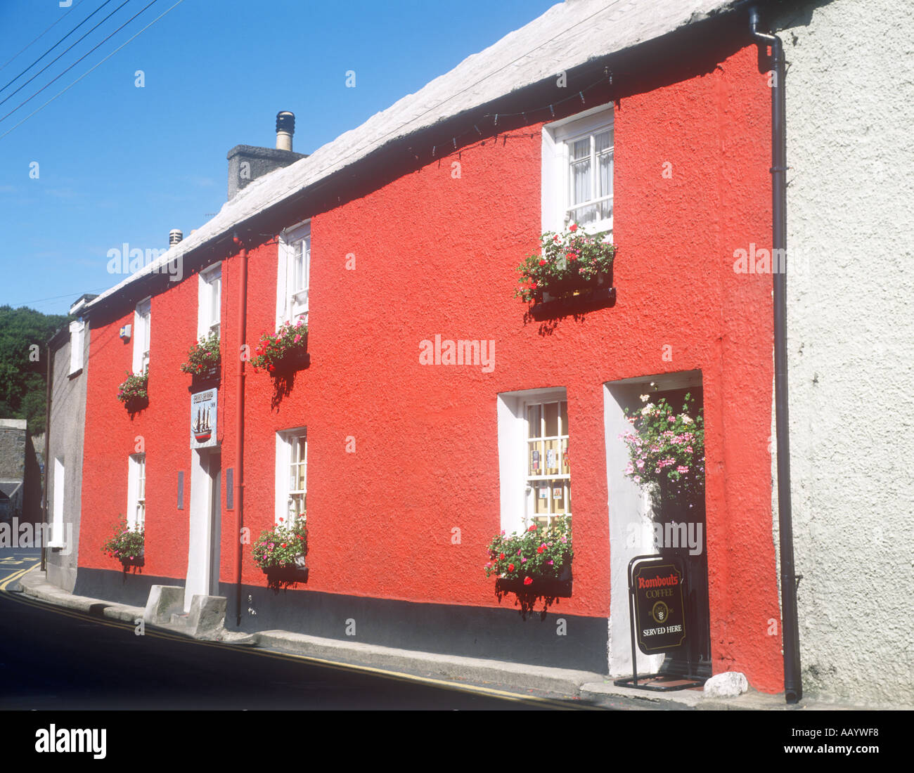 Housing Abergwaun Lower Fishguard Pembrokeshire West Wales Stock Photo ...