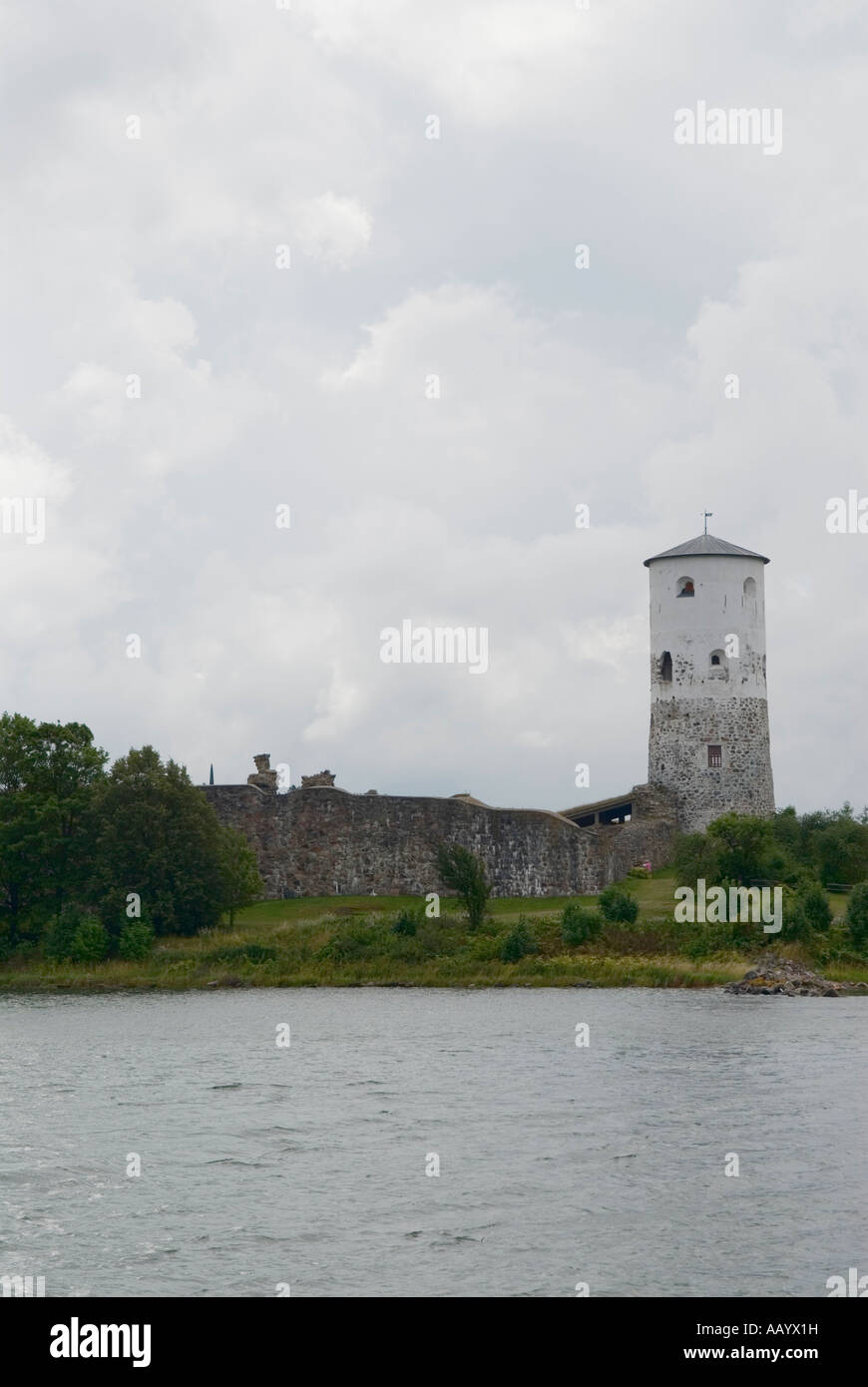 Stegeborgs castle ruin in Sweden Stock Photo - Alamy