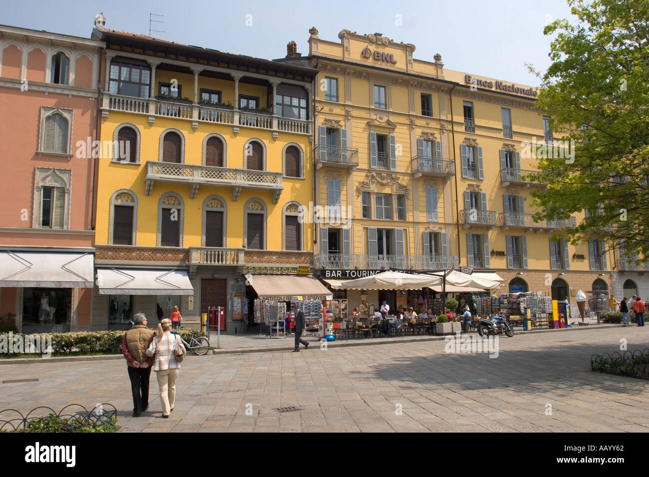 Como Town Lake Como Italy Stock Photo - Alamy