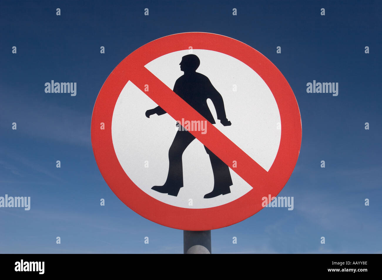 Walking warning Cut Out Stock Images & Pictures - Alamy