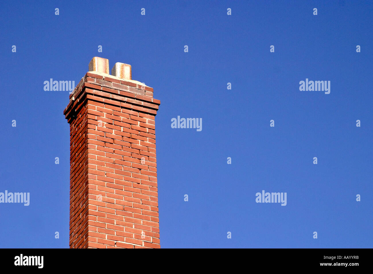 Tall brick chimney in Moose Jaw in scenic Saskatchewan Canada Stock ...