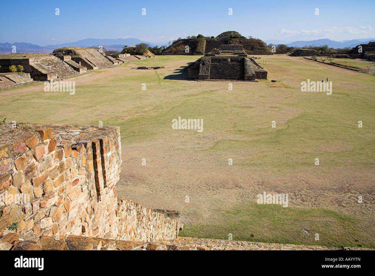 Monte Alban Archaeological Site, Monte Alban, near Oaxaca, Oaxaca State ...