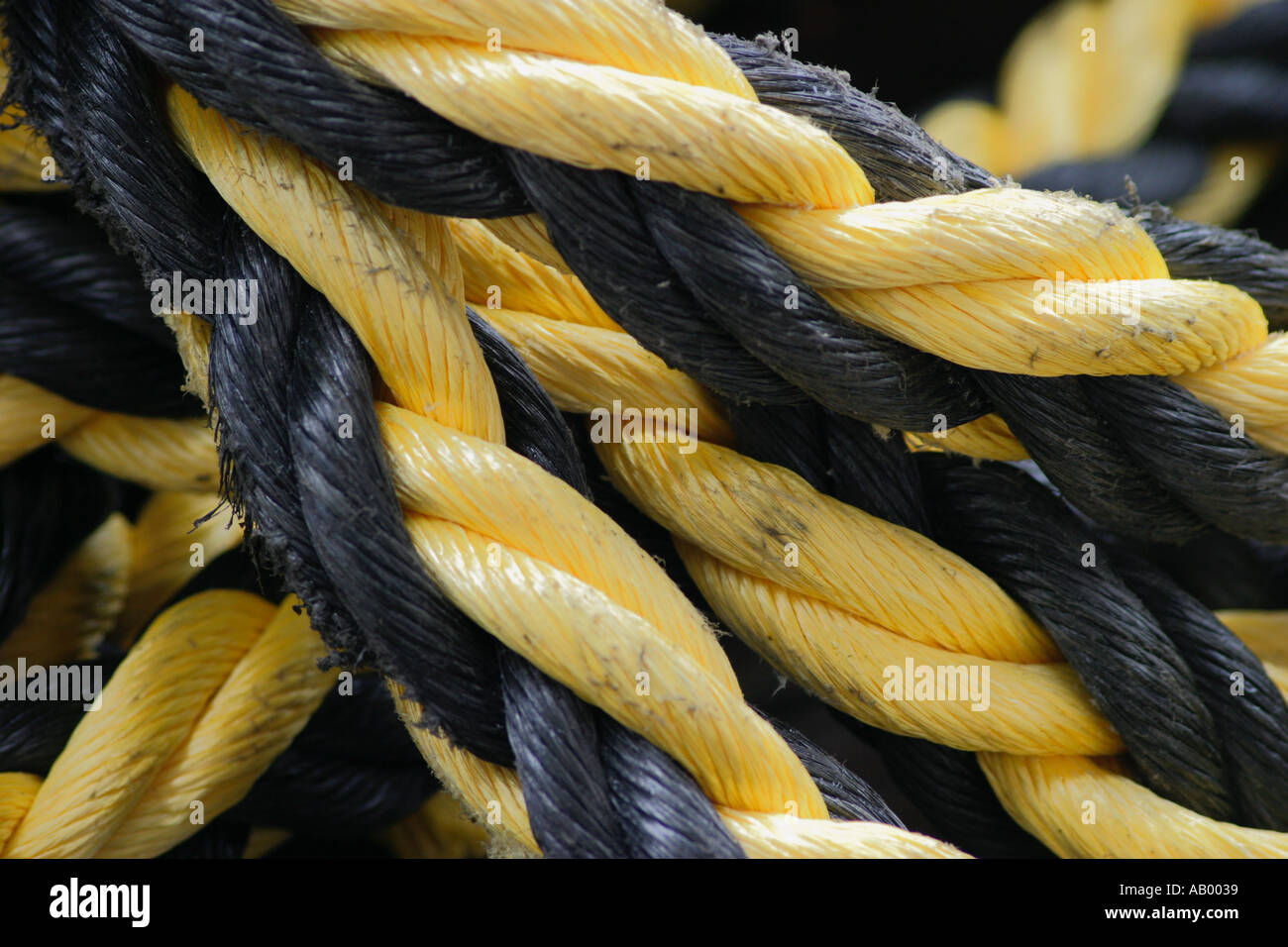 Manchester Ship Canal Cruise - Rope on the Ship Stock Photo - Alamy