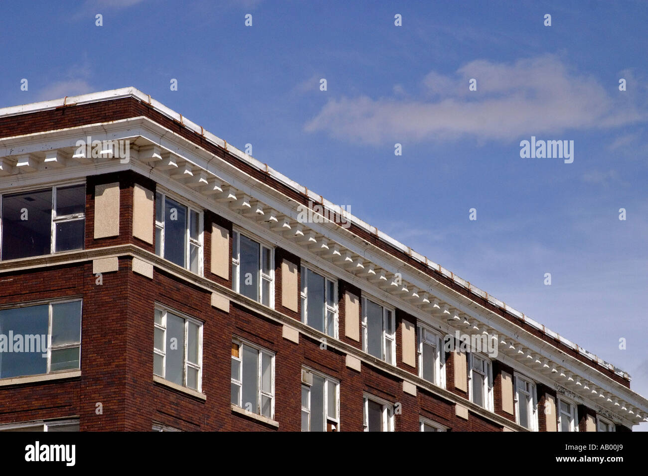 The old Walter Scott Building upper floors in Moose Jaw in scenic ...