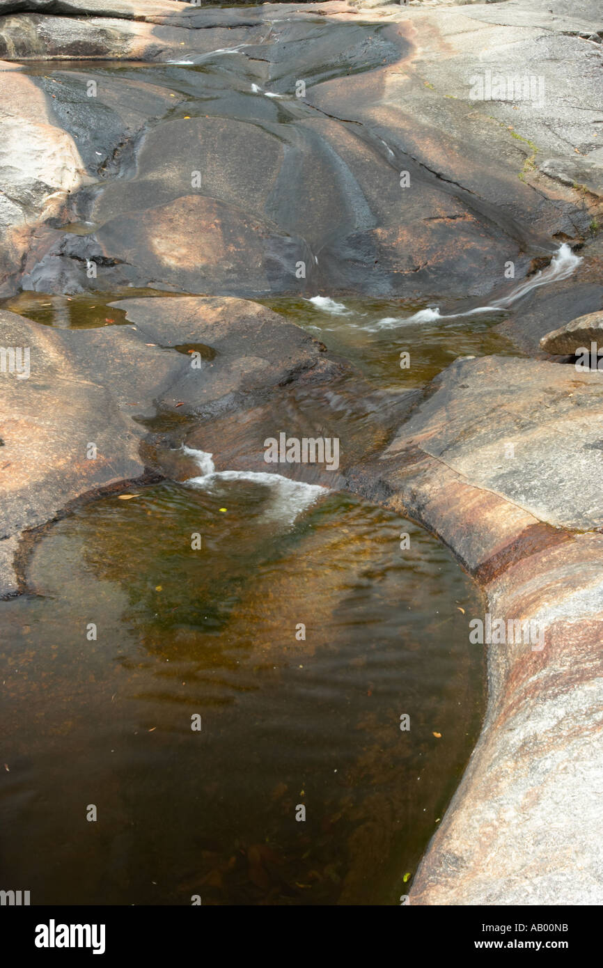 Telaga Tujuh, or Seven Wells waterfall. Langkawi island, Malaysia Stock ...