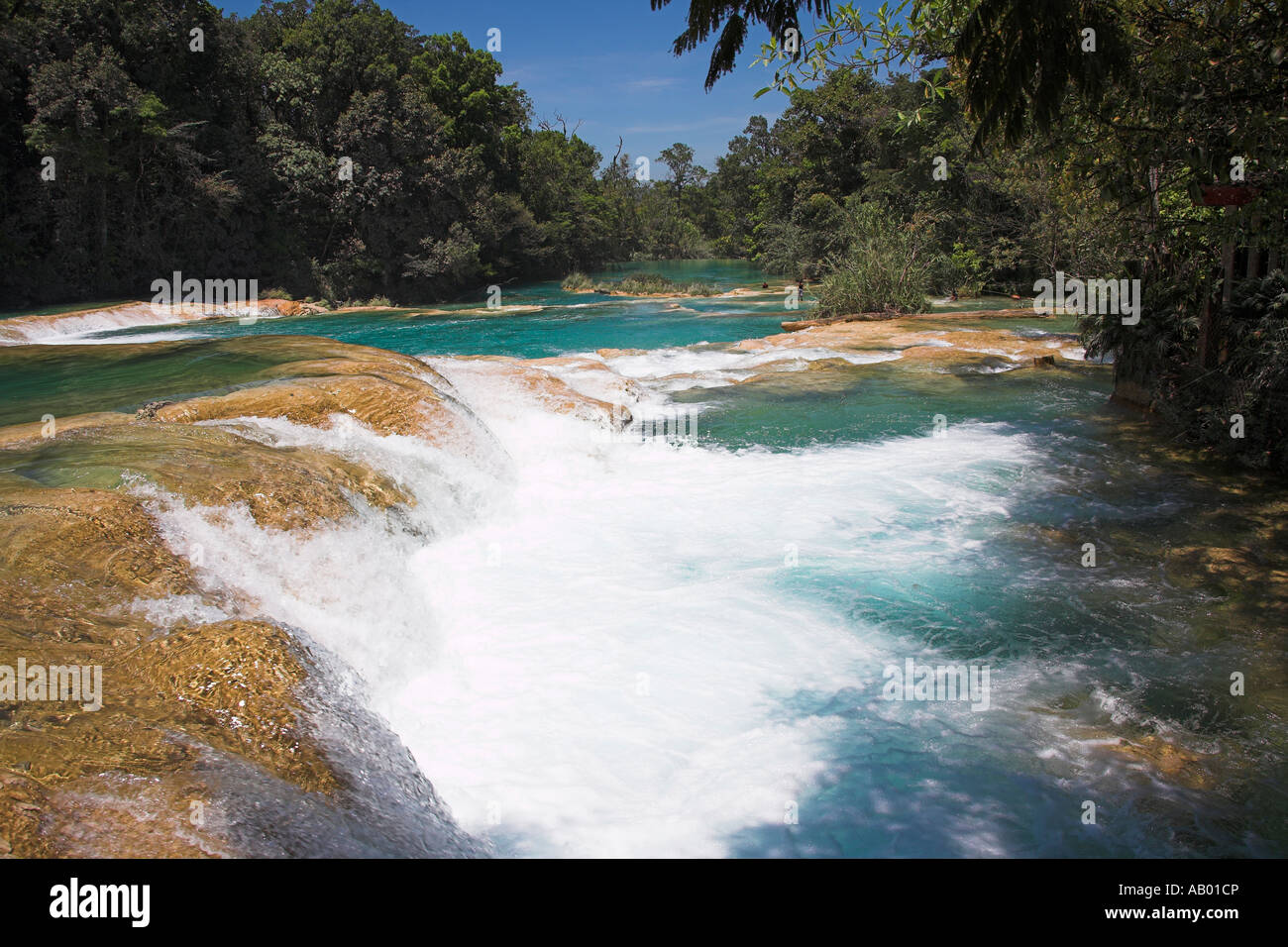 Cascada Agua Azul, Agua Azul Waterfall, Parque Nacional Agua Azul, near ...