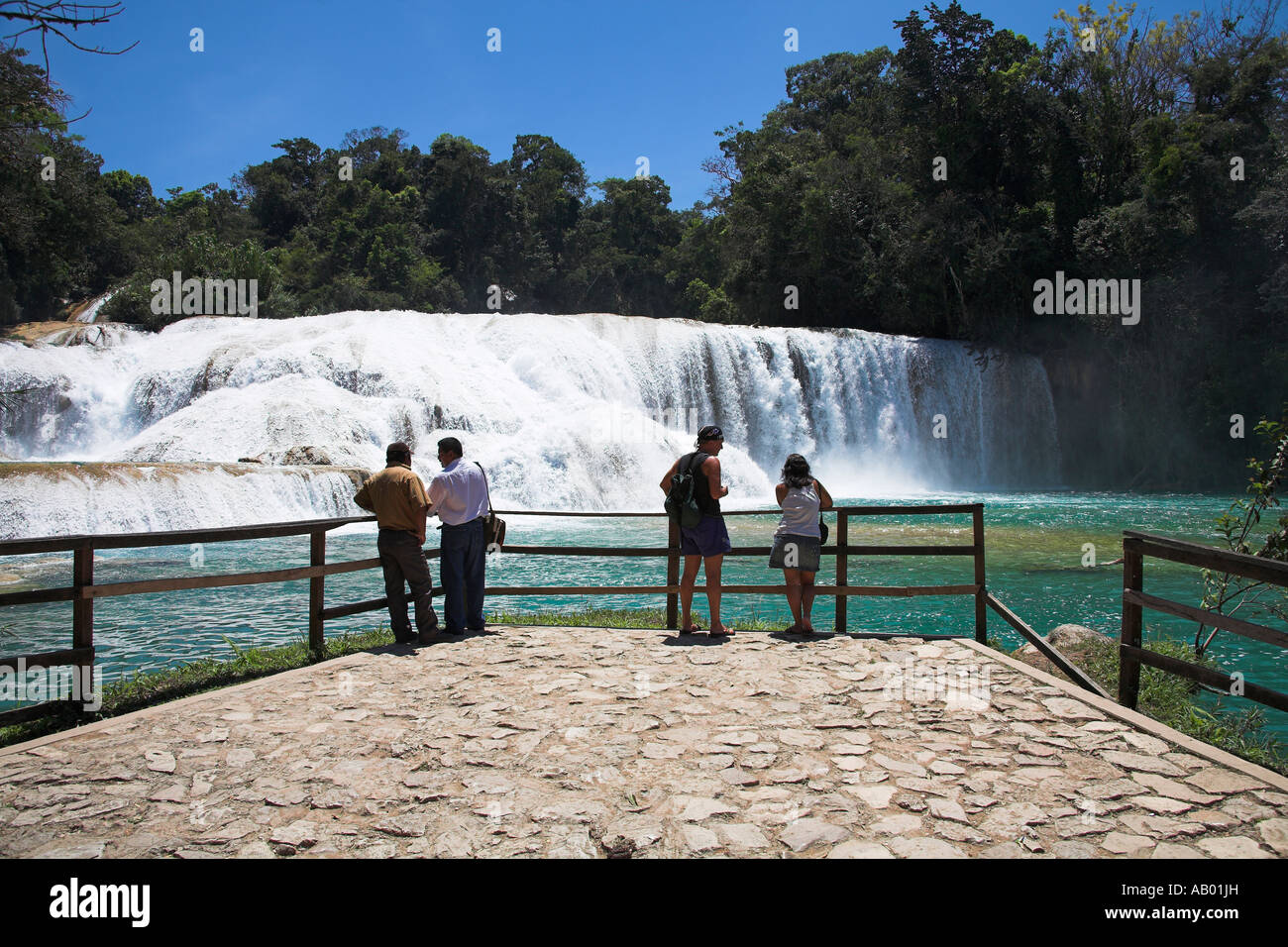 Cascada Agua Azul, Agua Azul Waterfall, Parque Nacional Agua Azul, near ...
