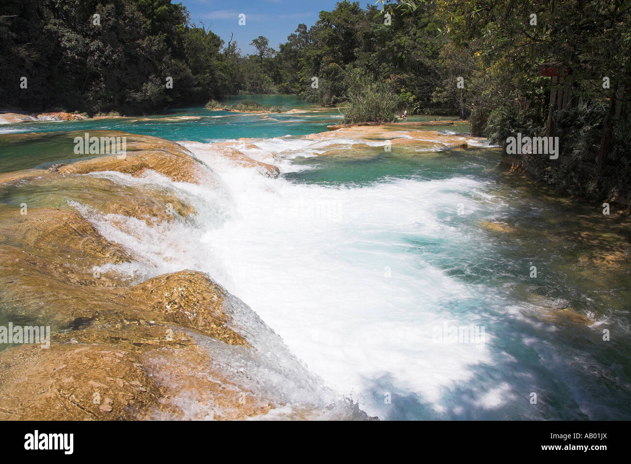 Cascada Agua Azul, Agua Azul Waterfall, Parque Nacional Agua Azul, near ...
