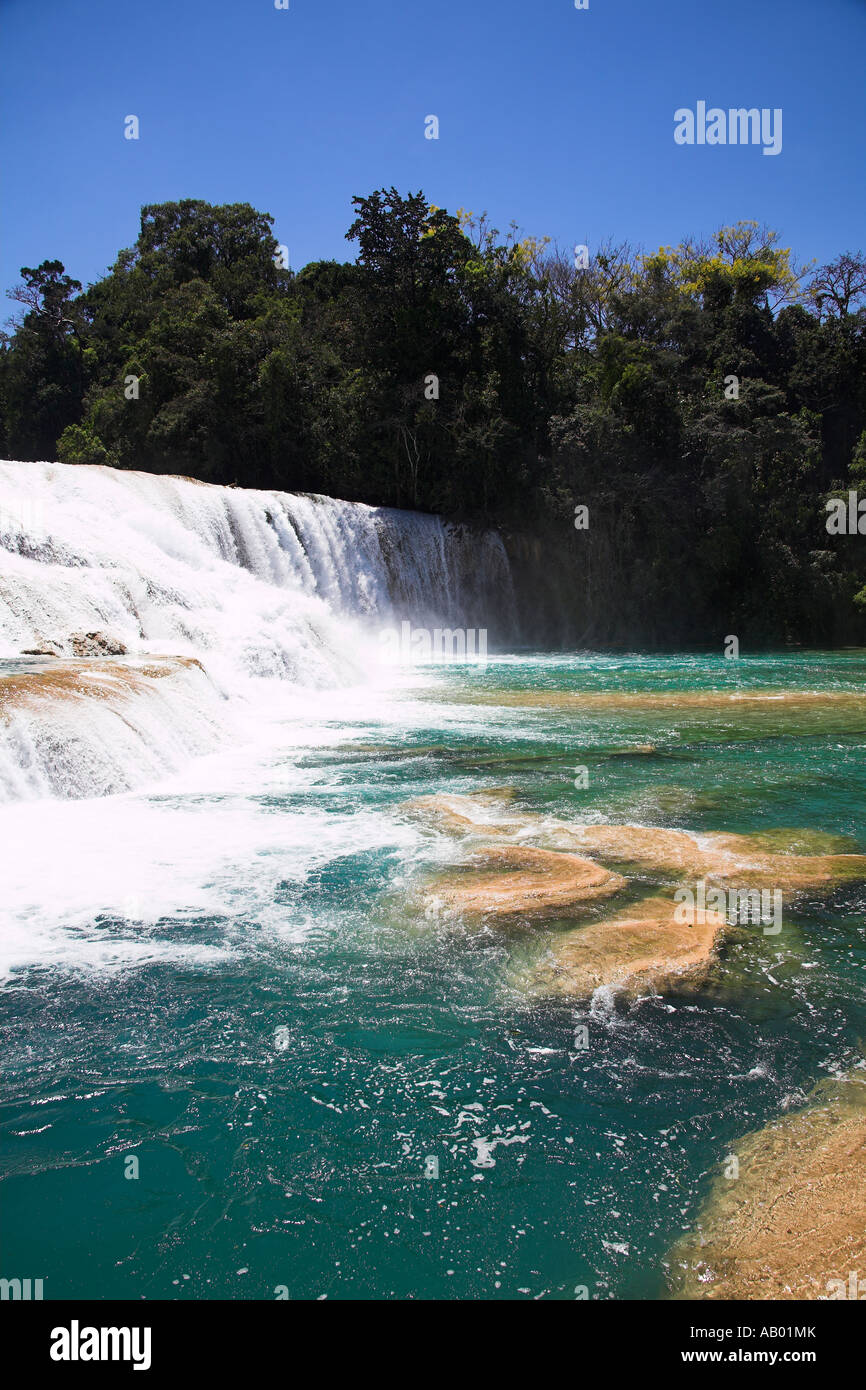 Cascada Agua Azul, Agua Azul Waterfall, Parque Nacional Agua Azul, near ...