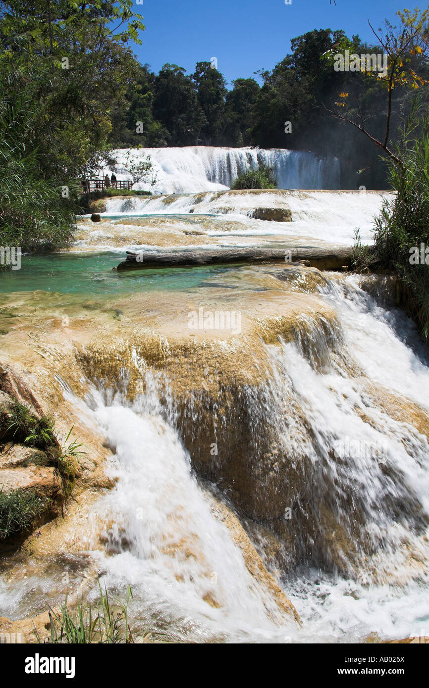 Cascada Agua Azul, Agua Azul Waterfall, Parque Nacional Agua Azul, near ...